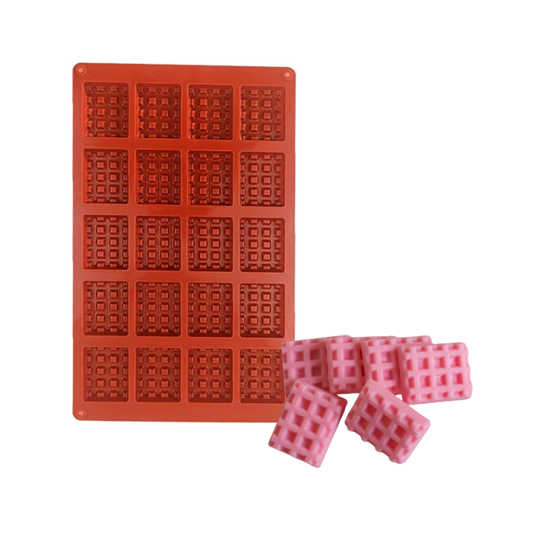 Mini Square Waffles Silicone Mold – Bake It Egypt