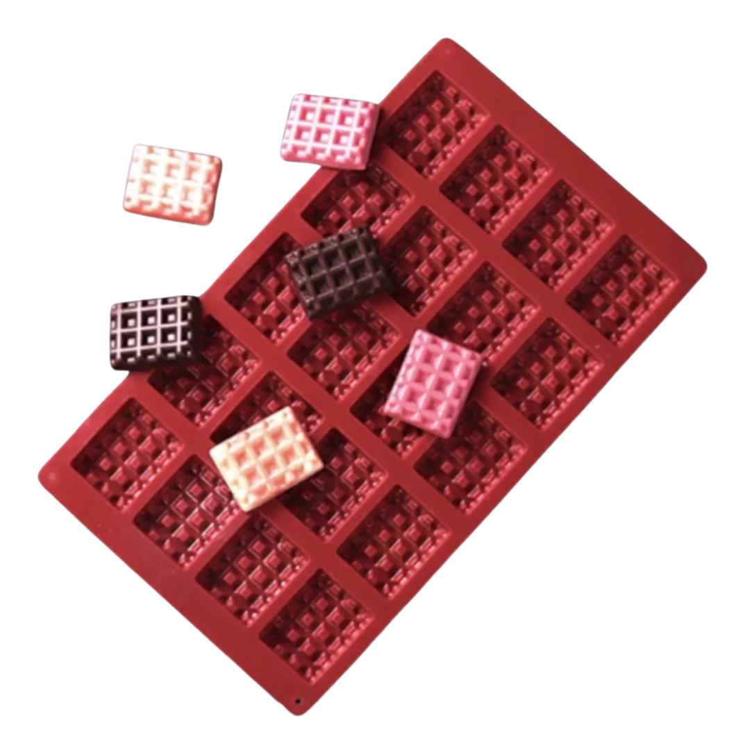 Mini Square Waffles Silicone Mold – Bake It Egypt
