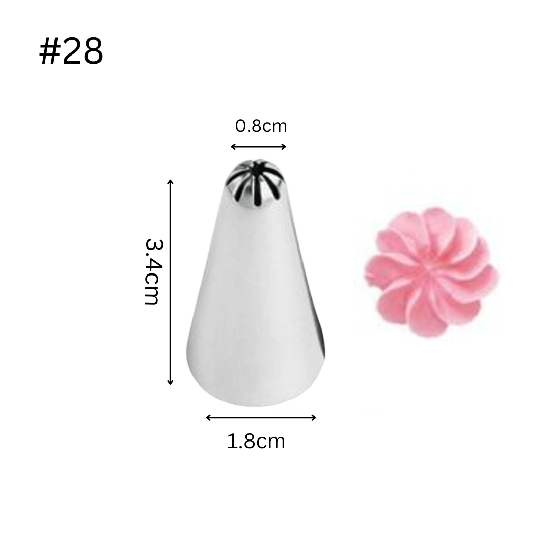 Closed Star Piping Tips (Not a set) – Bake It Egypt