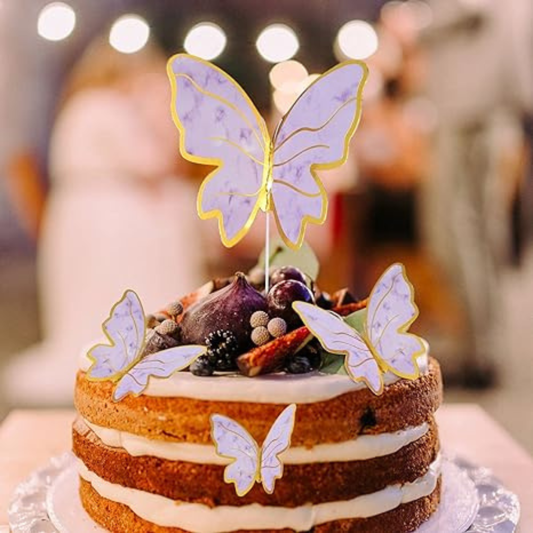 Medium Butterfly Cake Topper (2 colors available) – Bake It Egypt
