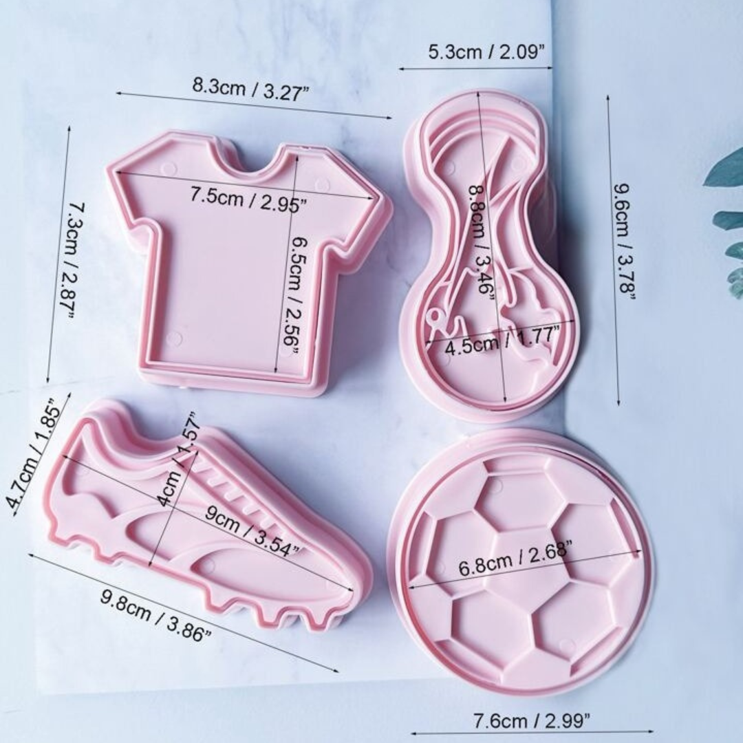 Football Soccer Cutter Set (4 Pieces) – Bake It Egypt