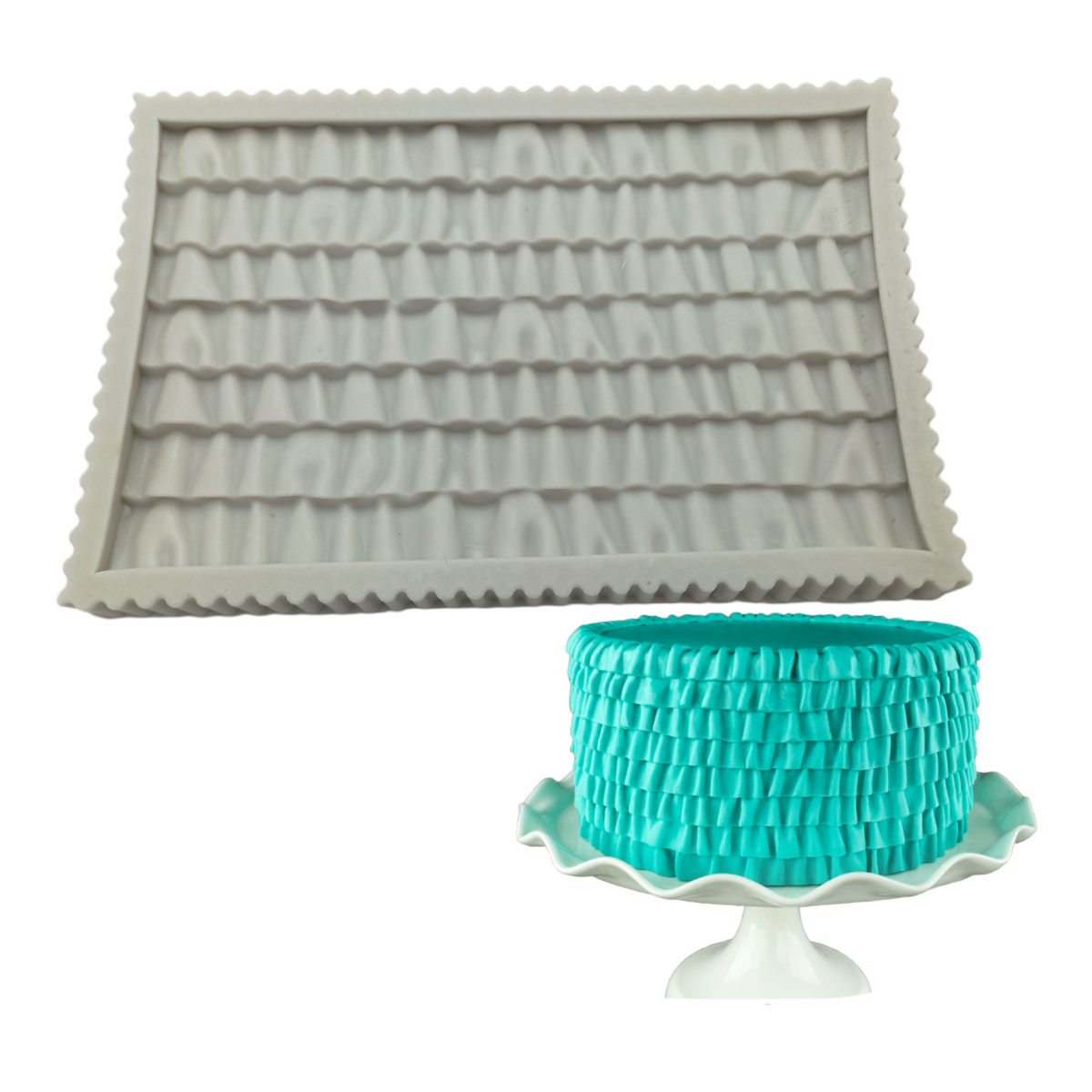 Romantic Ruffle Cake Edge Silicone Mold – Bake It Egypt