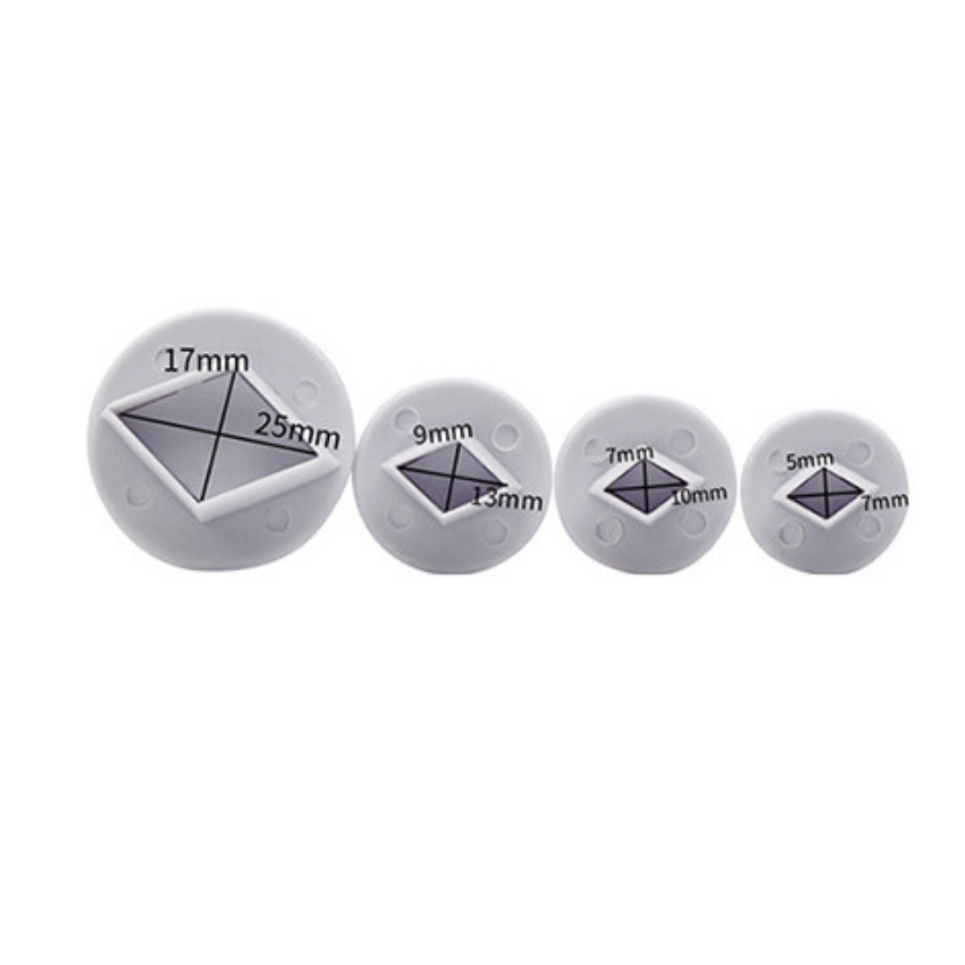 Diamond plunger cutters (set of 4) – Bake It Egypt