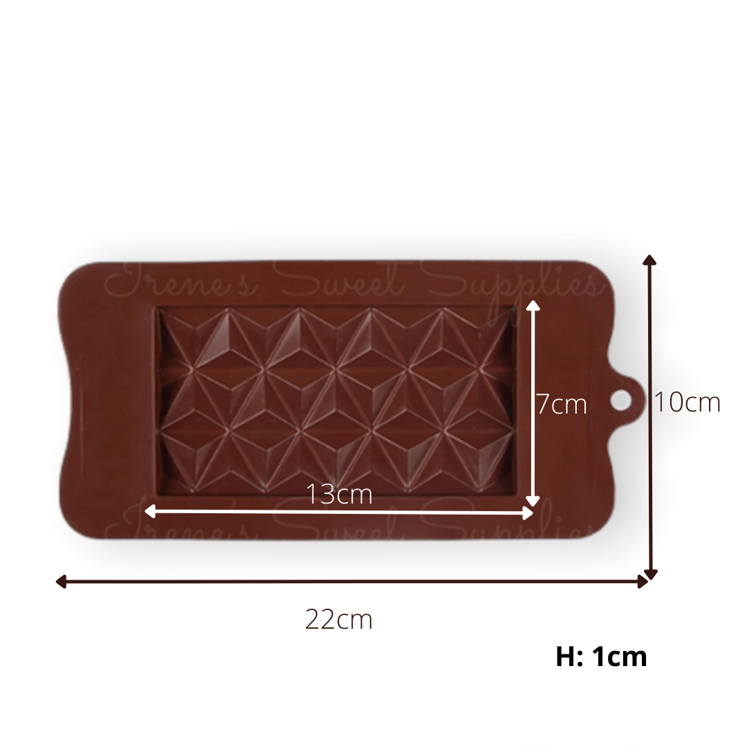 Geometric Chocolate Bar Silicone Mold – Bake It Egypt