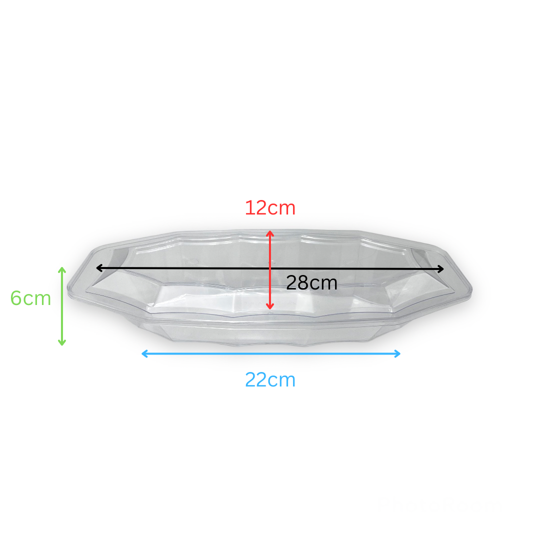Large Plastic Diamond Bowl With Lid – Bake It Egypt