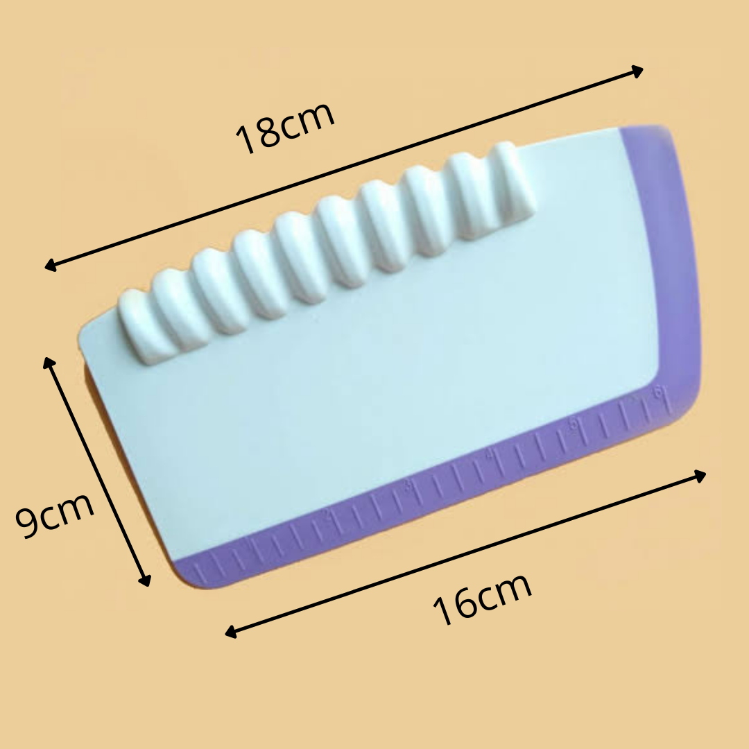 Large Plastic Cake Scraper & Dough Cutter With Handle – Bake It Egypt