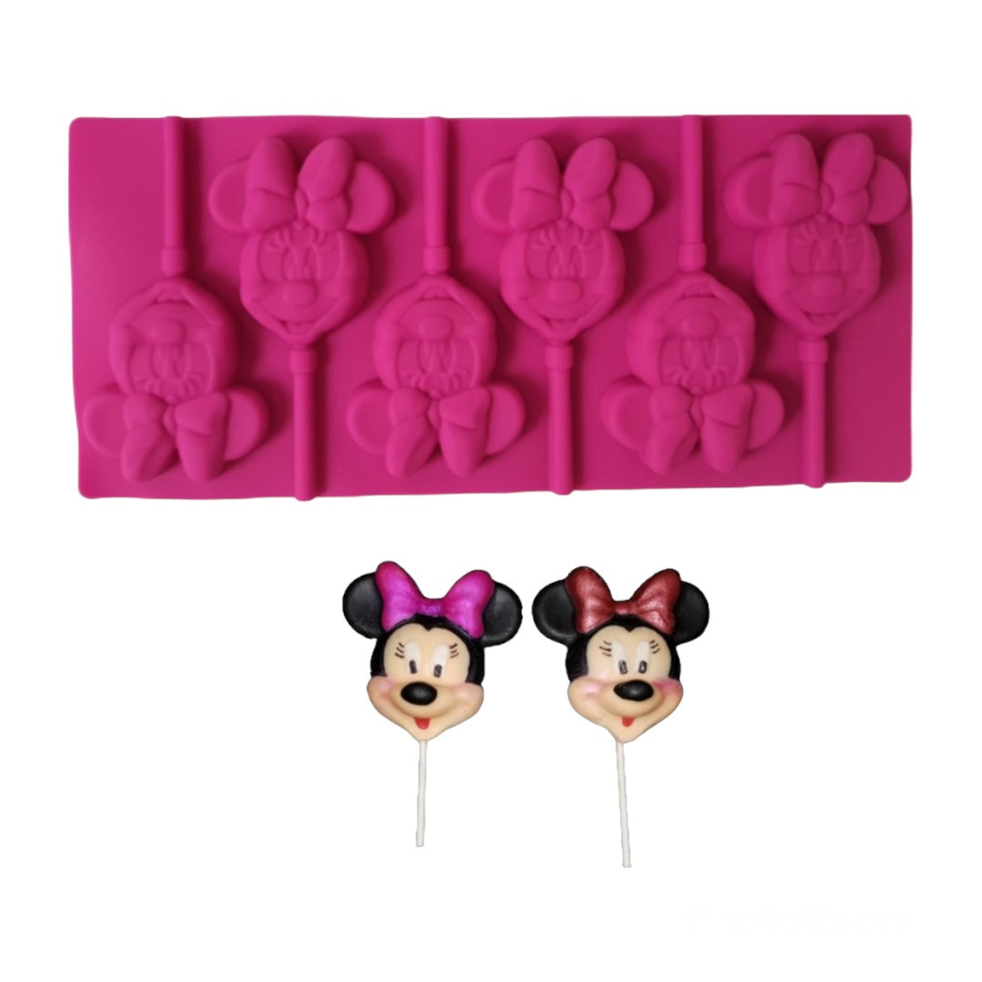 Minnie Mouse Chocolate Lollipops Molds Disney Pixar Toy Story Silicone