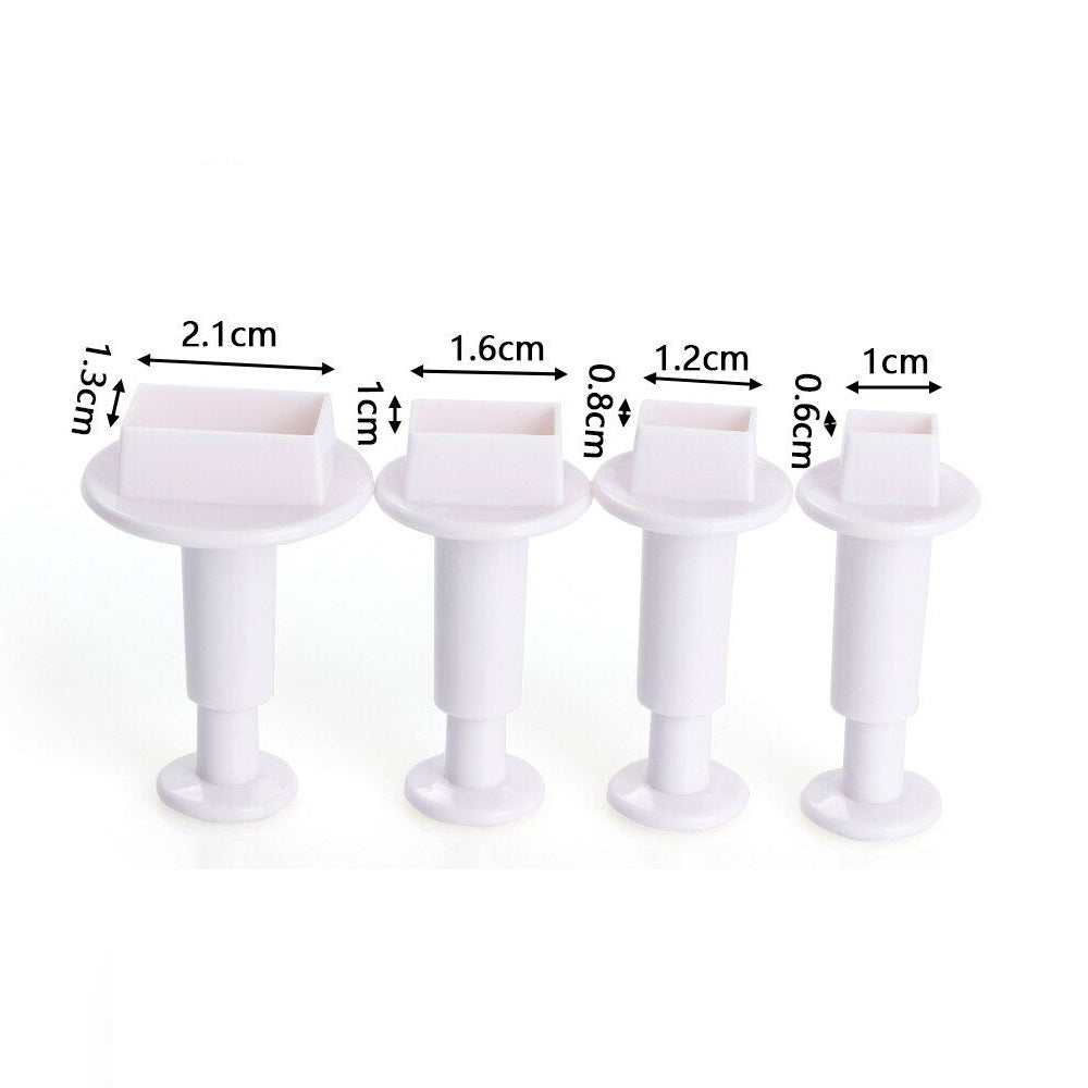 Rectangle plunger cutters (set of 4) – Bake It Egypt